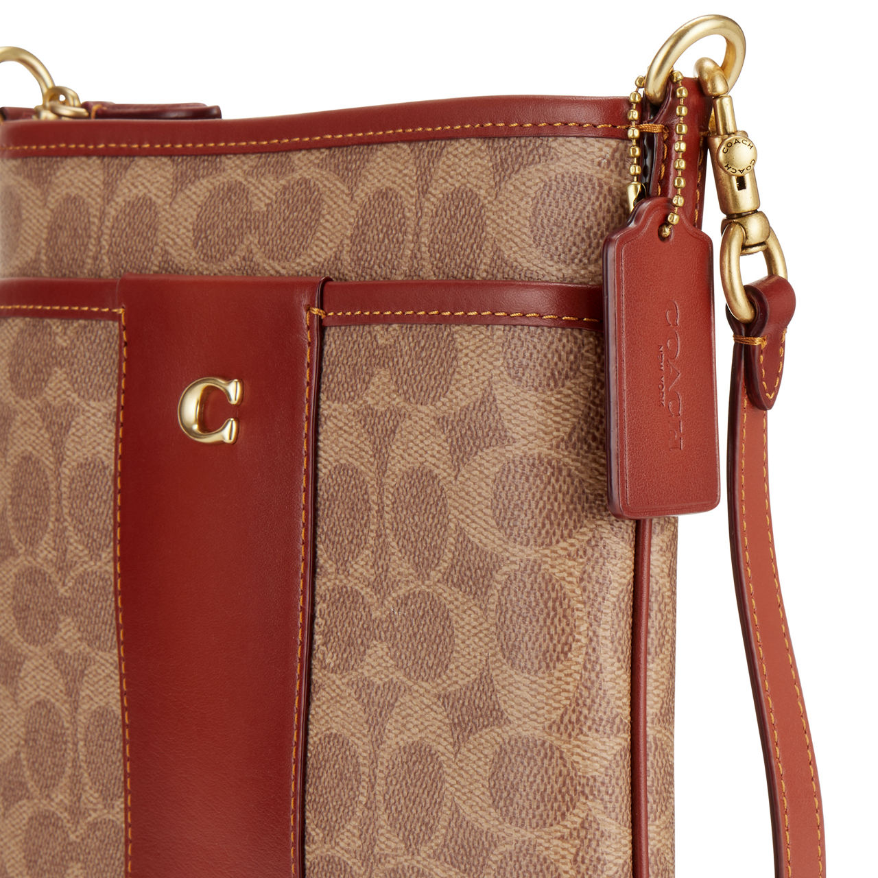 COACH Kitt Logo Zip Crossbody Bag