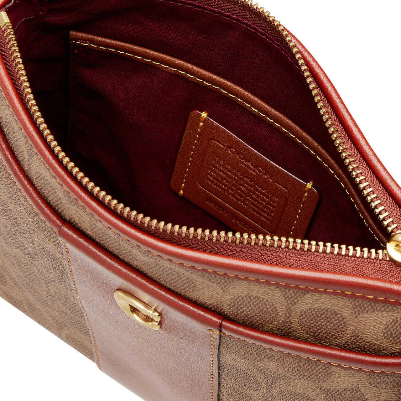 COACH Kitt Logo Zip Crossbody Bag