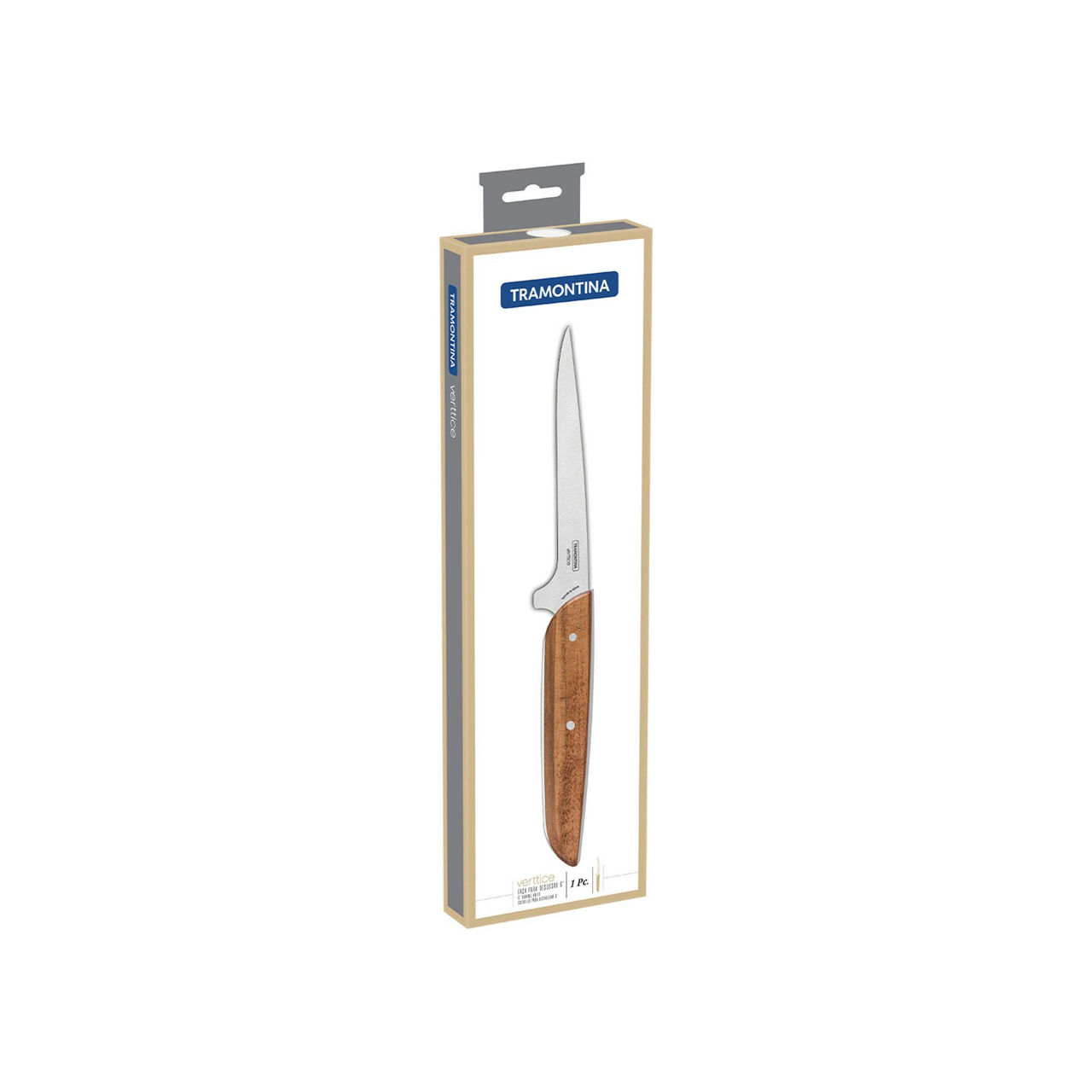 TRAMONTINA Verttice Stainless Steel 6" Boning Knife With Natural Wood ...