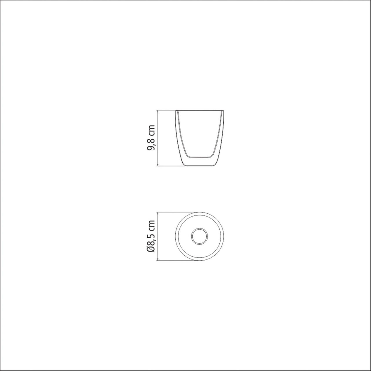 Double-Walled Glass Tea & Coffee Cups Without Handles, Two Piece