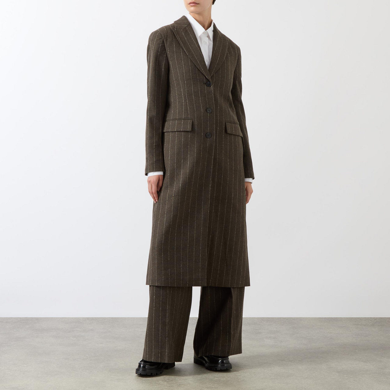 REMAIN Simra Pin Stripe Coat