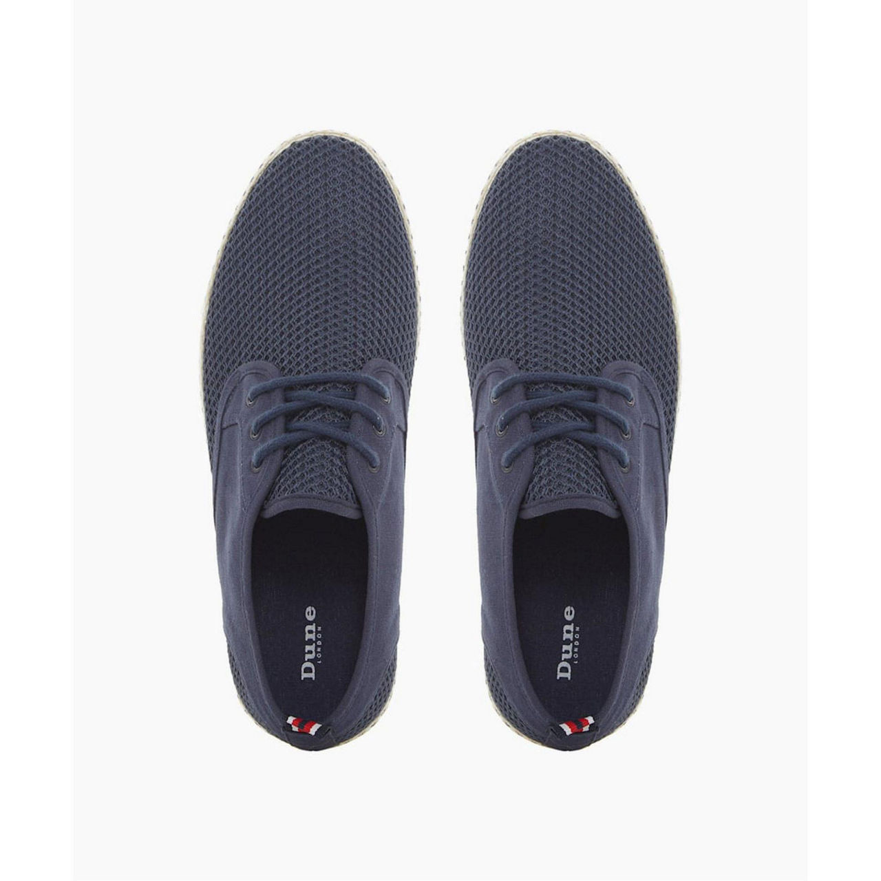 DUNE LONDON Flash Mesh Lace-Up Espadrilles
