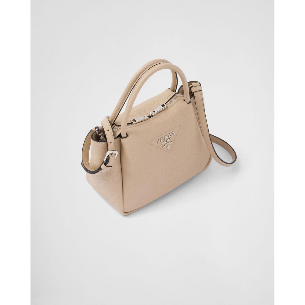 PRADA Small Leather Top Handle Handbag