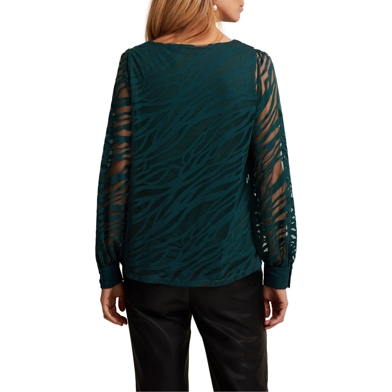 Phase Eight Sarai Semi Sheer Printed Top