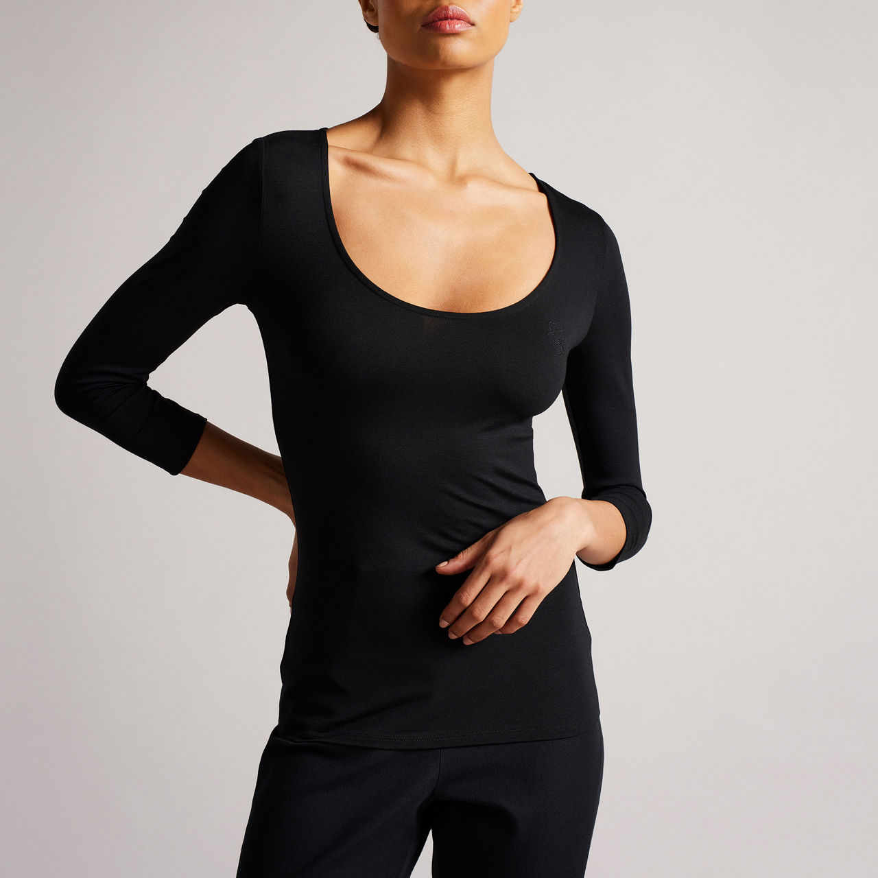 TED BAKER Carsha Embroidered Magnolia Top