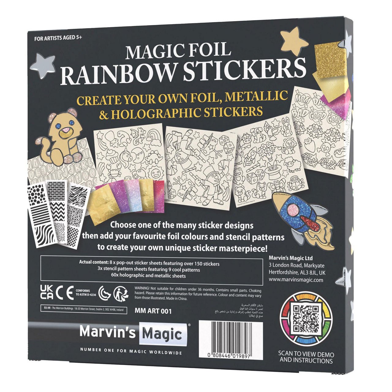 Magic Foil Rainbow Stickers