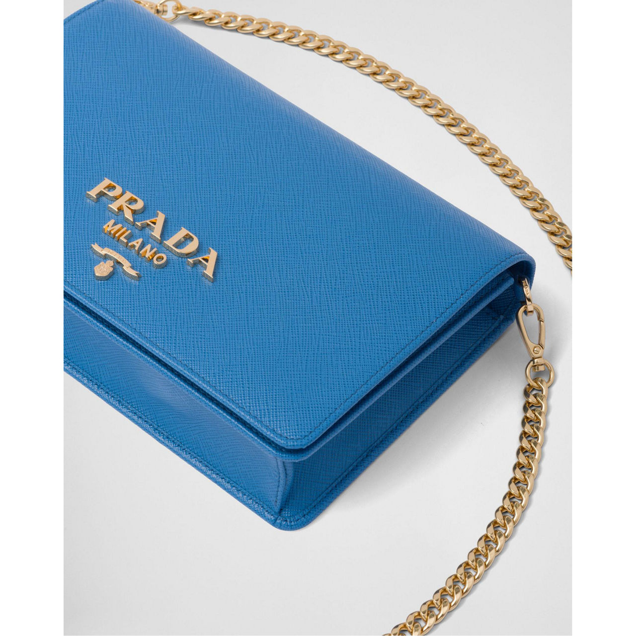 PRADA Saffiano Leather Mini Envelope Bag