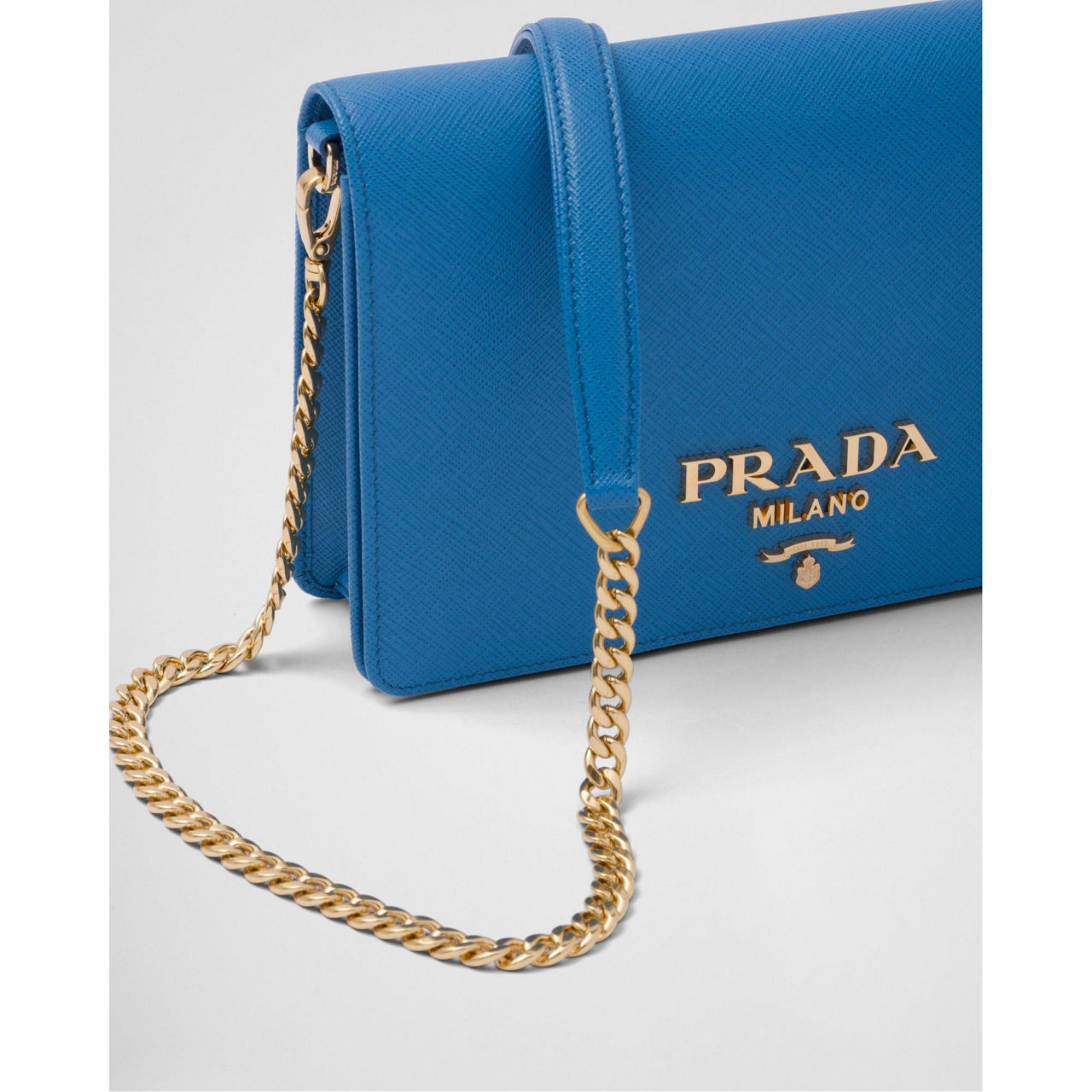 PRADA Saffiano Leather Mini Envelope Bag