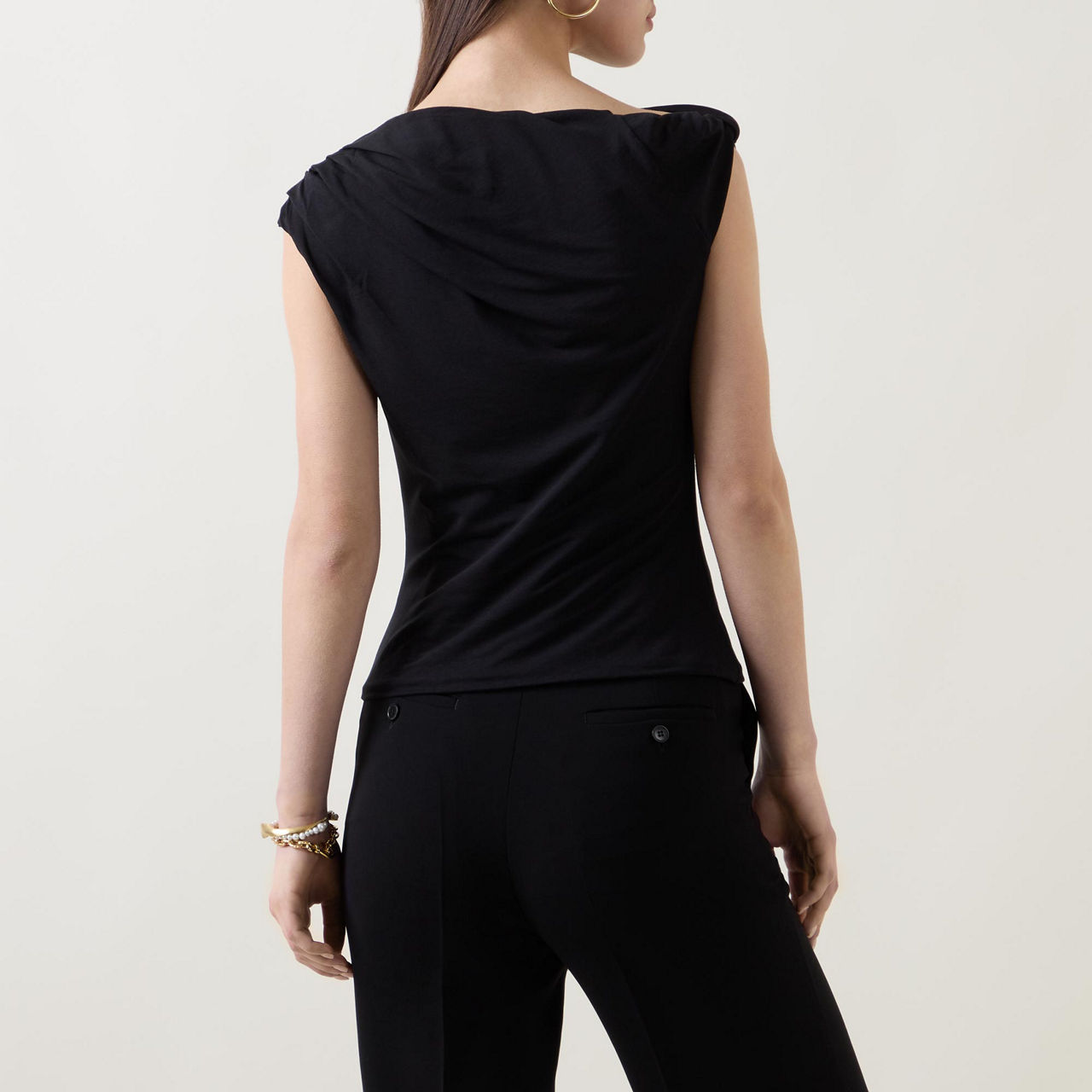 WEEKEND MAX MARA Ceylon Slit Neck Draped Top