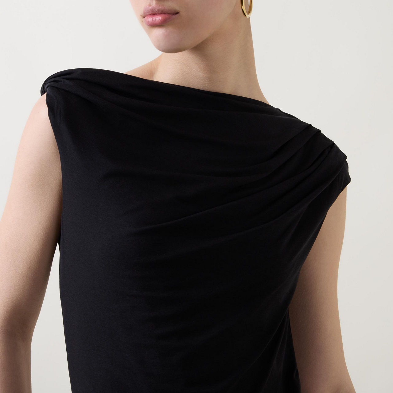 WEEKEND MAX MARA Ceylon Slit Neck Draped Top