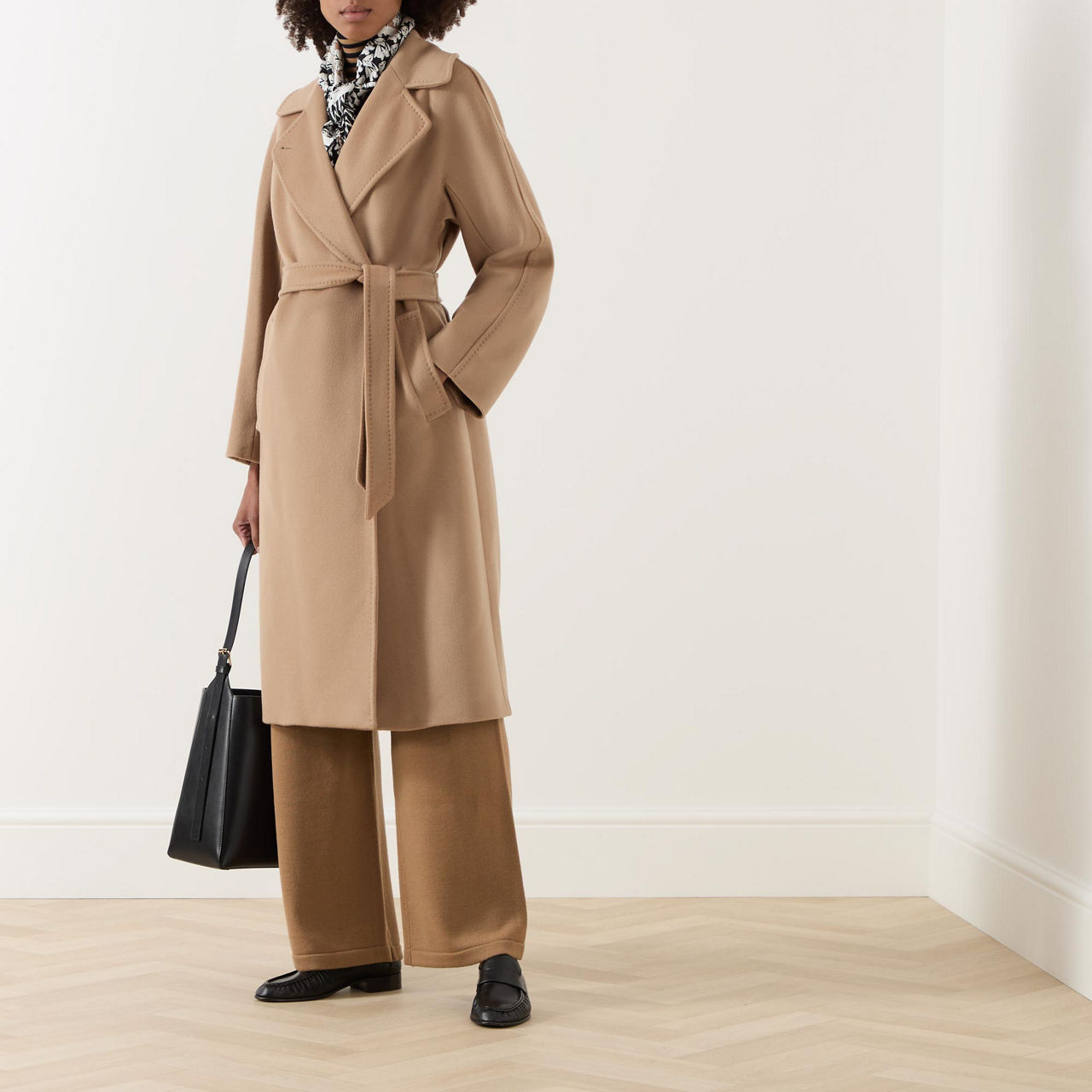 WEEKEND MAX MARA Resina Double-Breasted Wool Wrap Coat