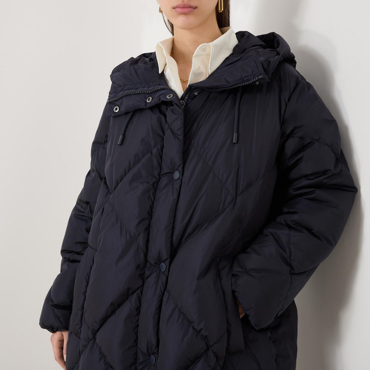 WEEKEND MAX MARA Calerno Quilted Hood Coat
