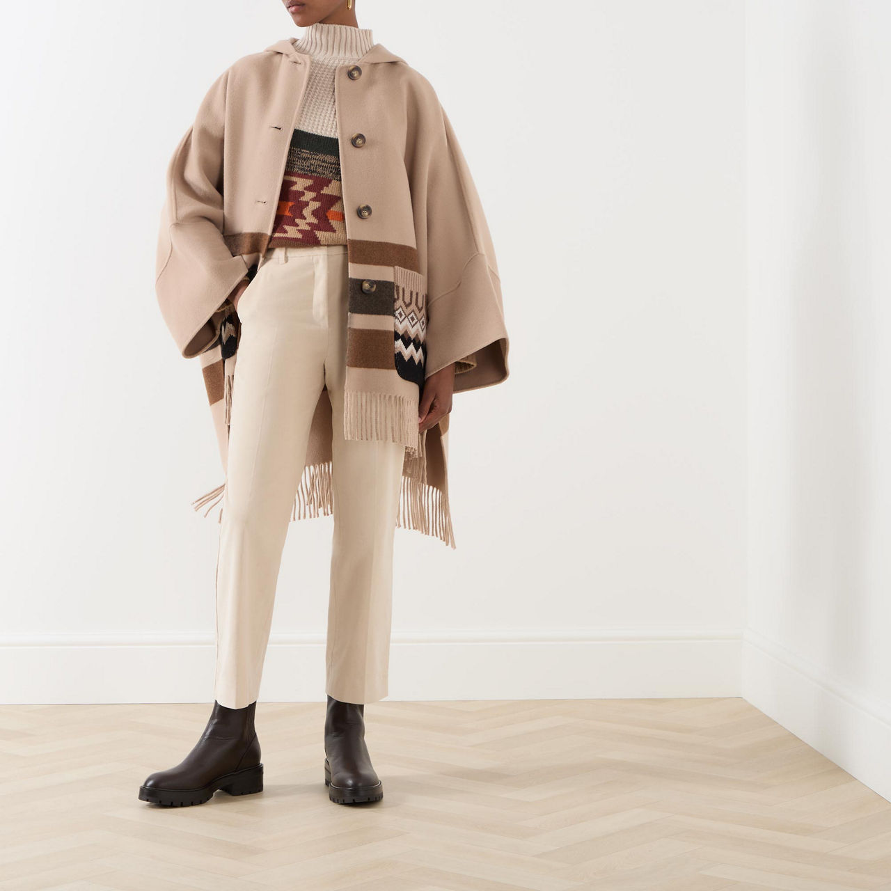 Marruca High-Rise Slim Leg Trousers