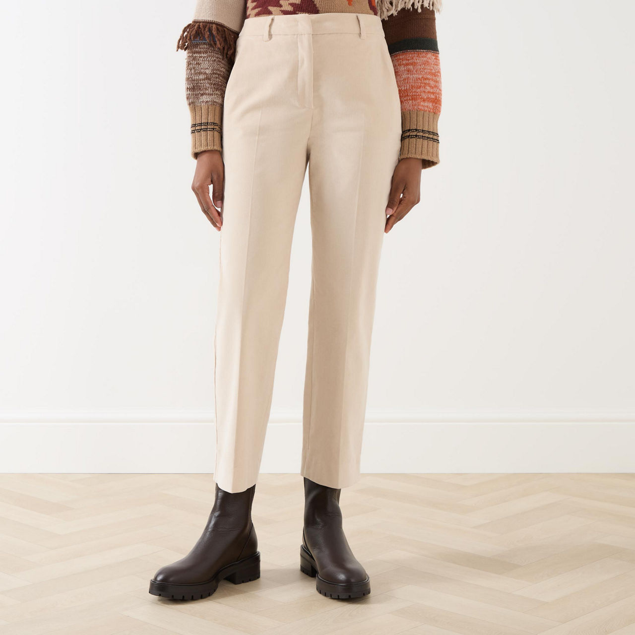 Marruca High-Rise Slim Leg Trousers