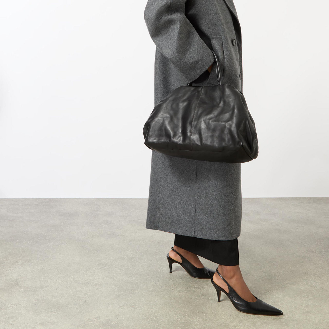 THE ROW Elio Bourse Top Handle Bag