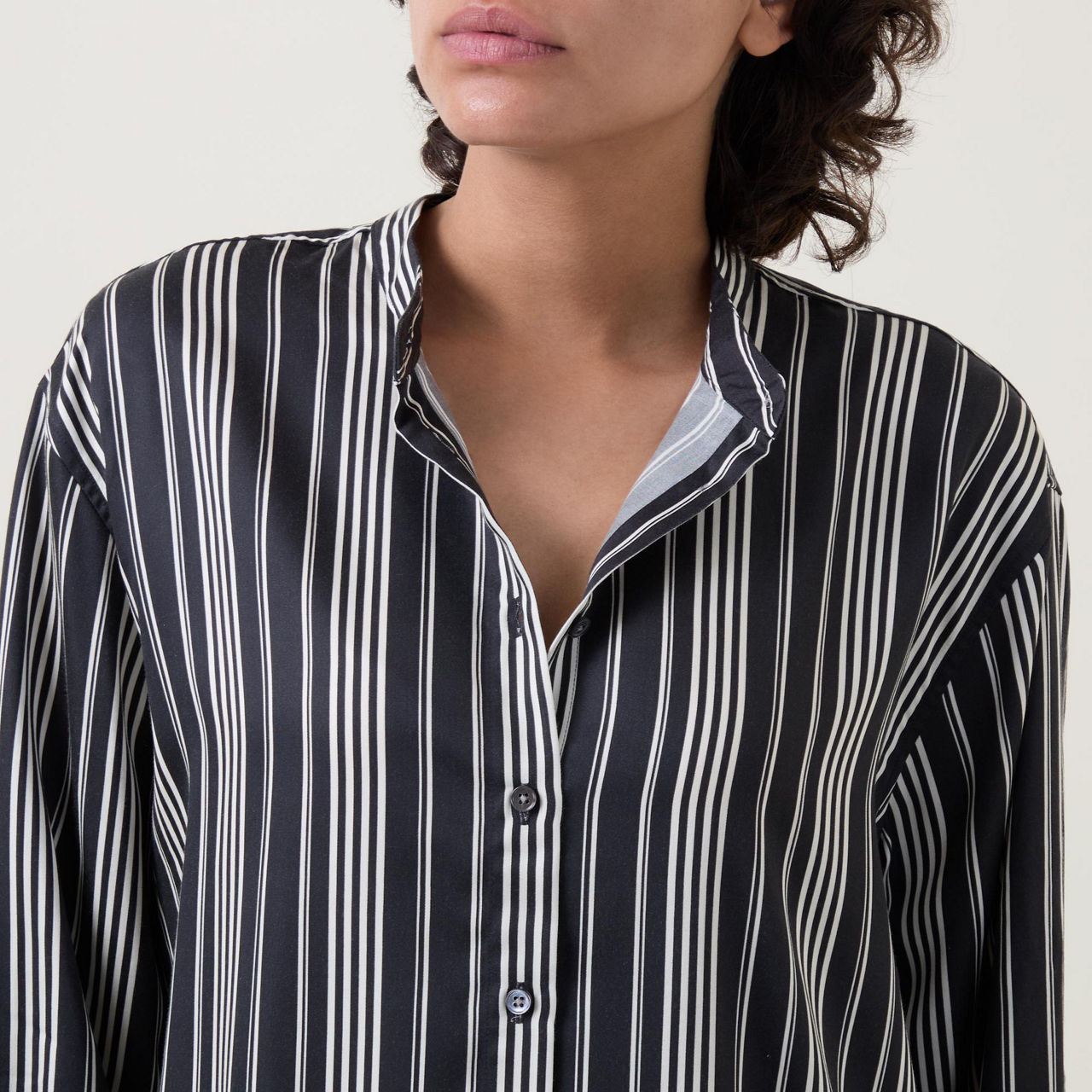 Long-Sleeve Striped Shirt