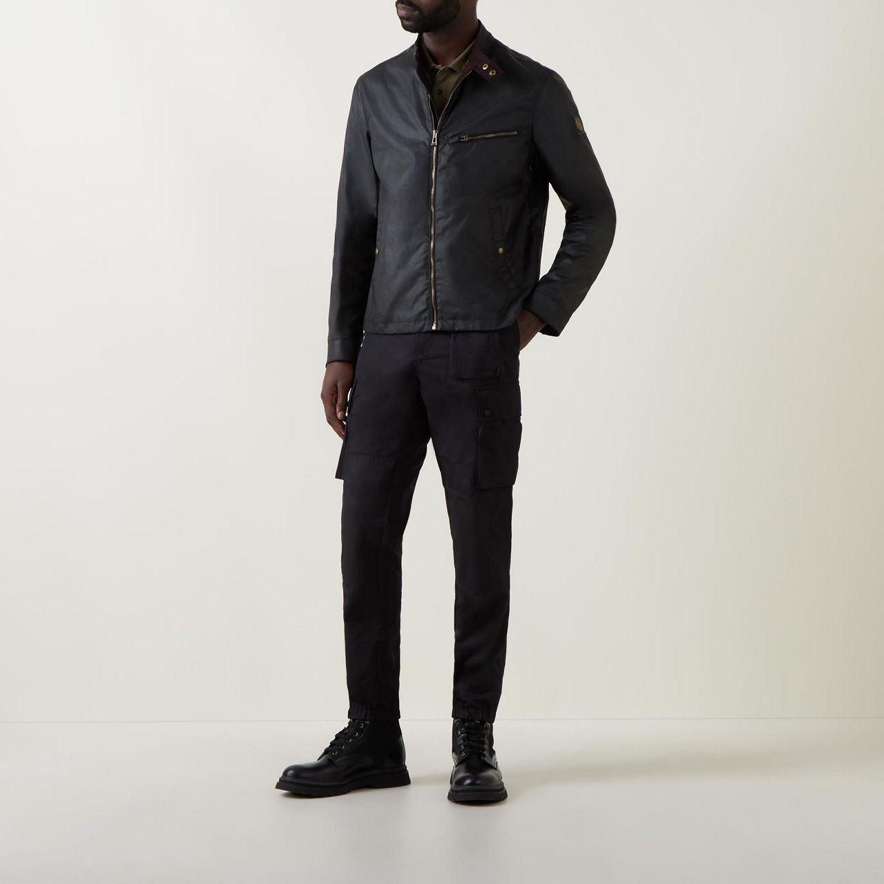 BELSTAFF Walkham Zip-Through Leather Jacket