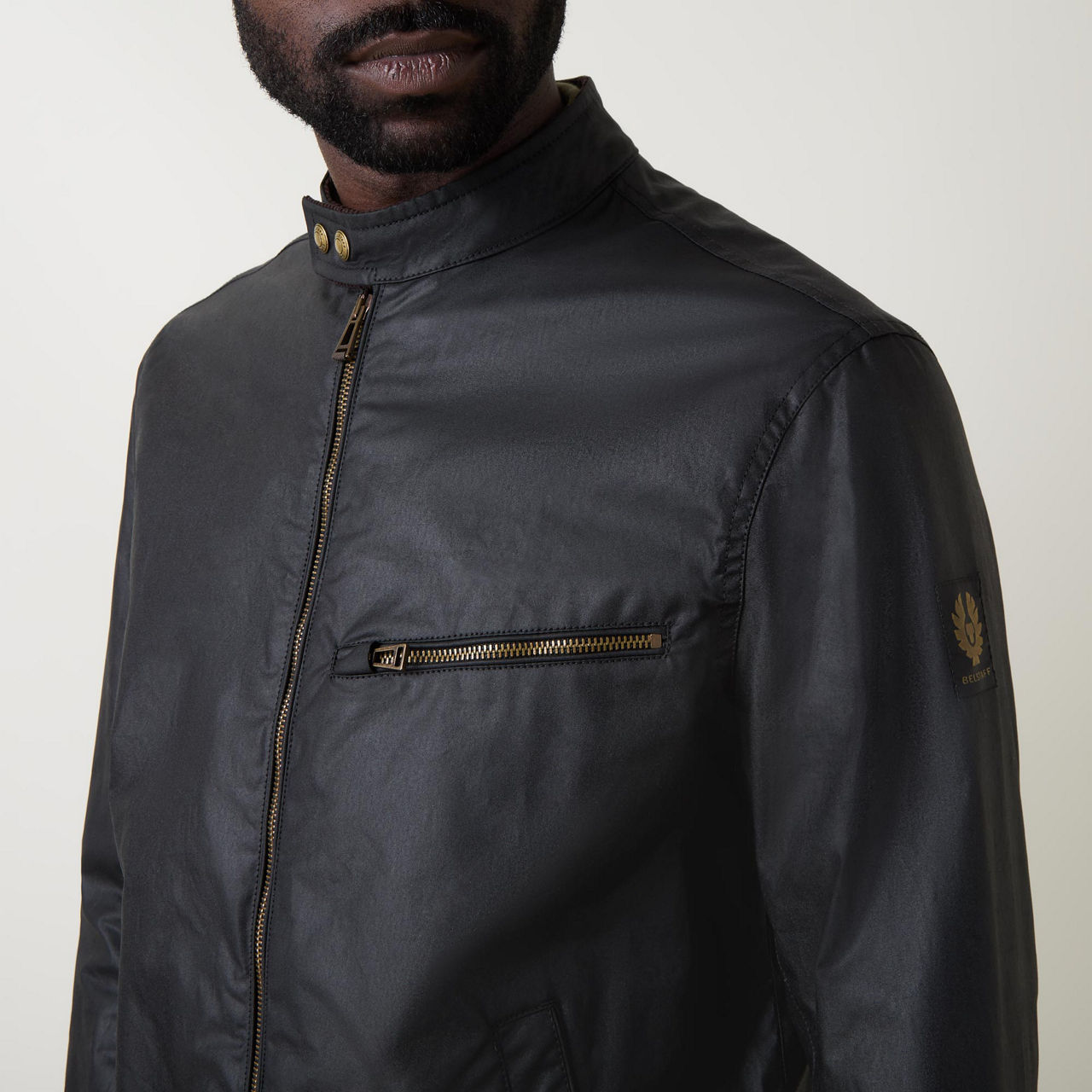 BELSTAFF Walkham Zip-Through Leather Jacket