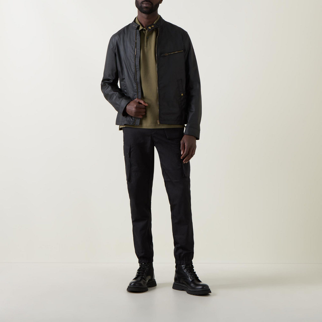 BELSTAFF Walkham Zip-Through Leather Jacket