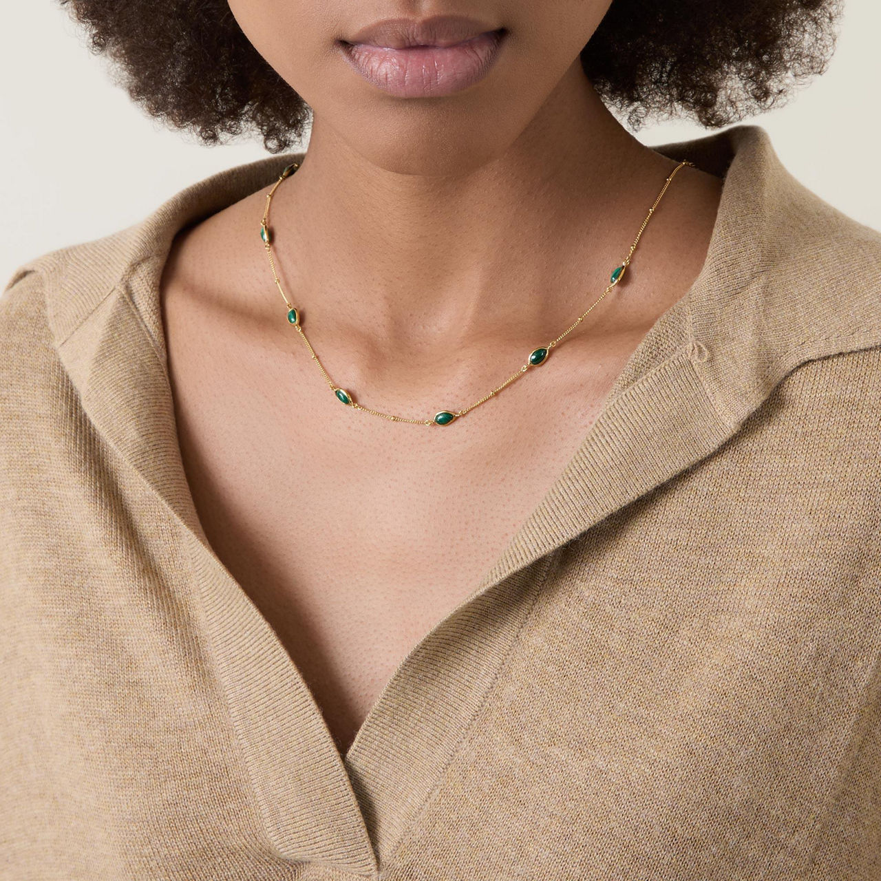 MISSOMA Magma Gemstone Charm Choker Necklace