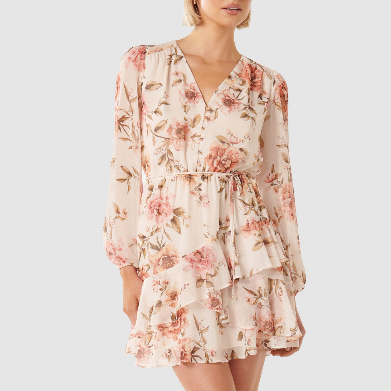 Eliesse Floral Print Mini Dress