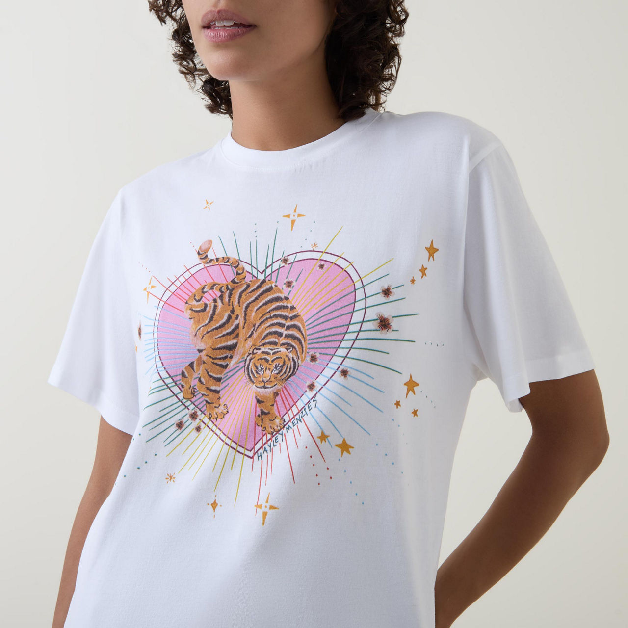 HAYLEY MENZIES Courageous Tiger Print T-Shirt
