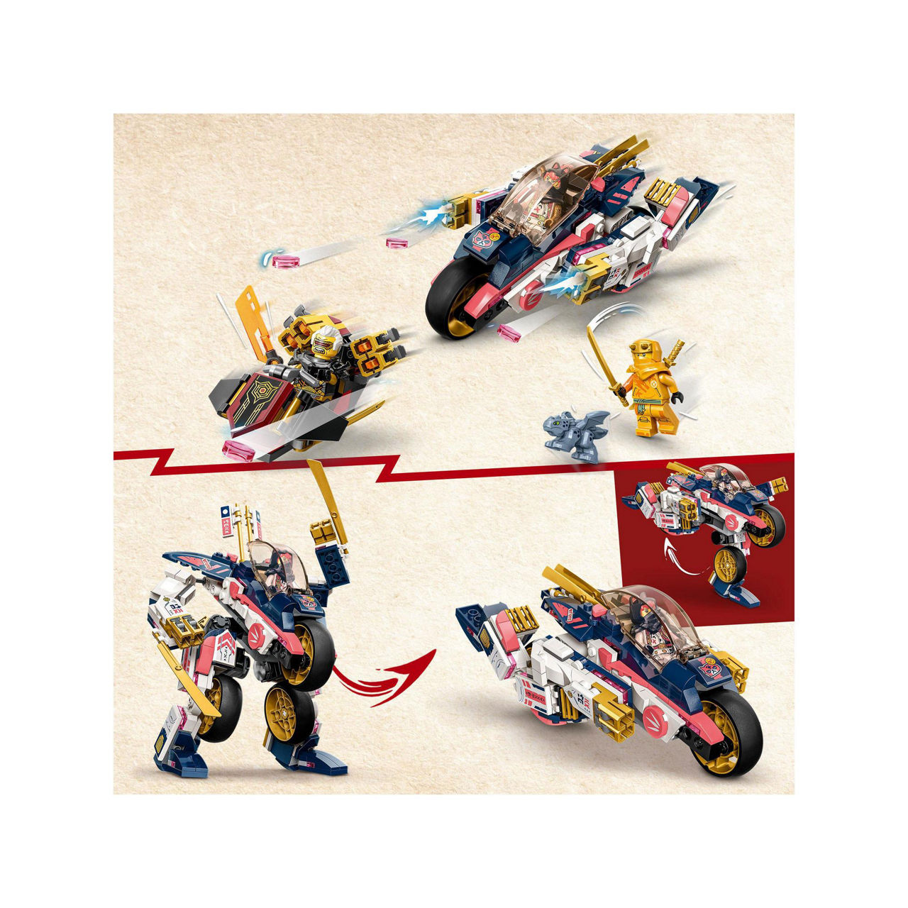 Sora's Transforming Mech Bike Racer