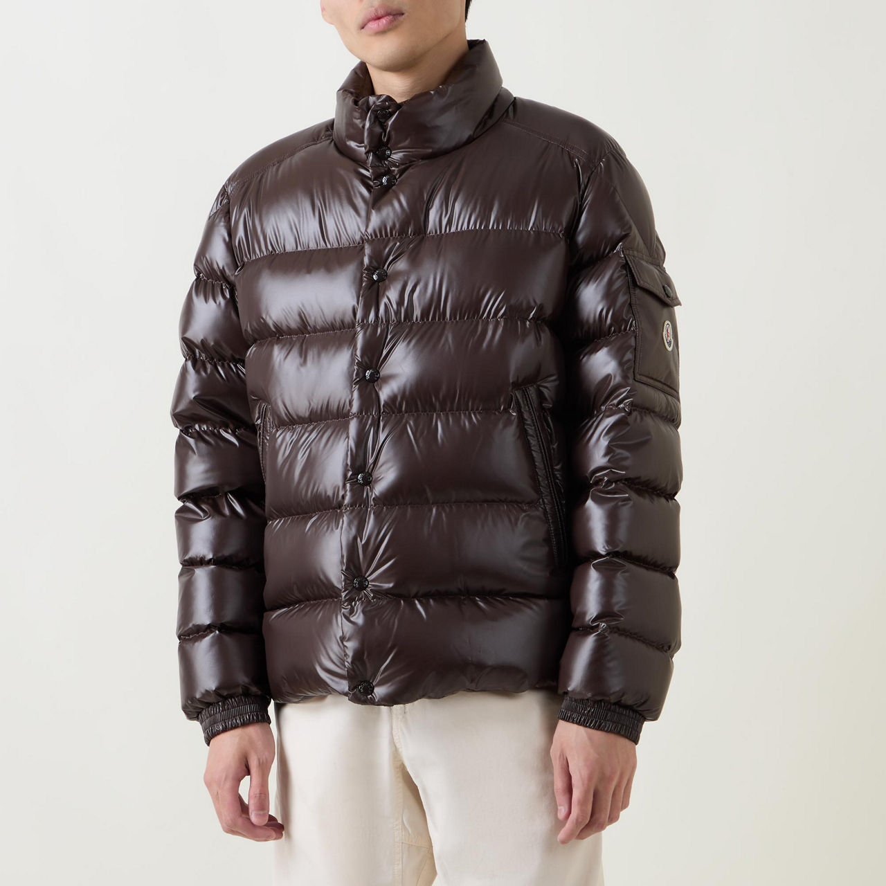 MONCLER Lule Button-Fastening Down Jacket