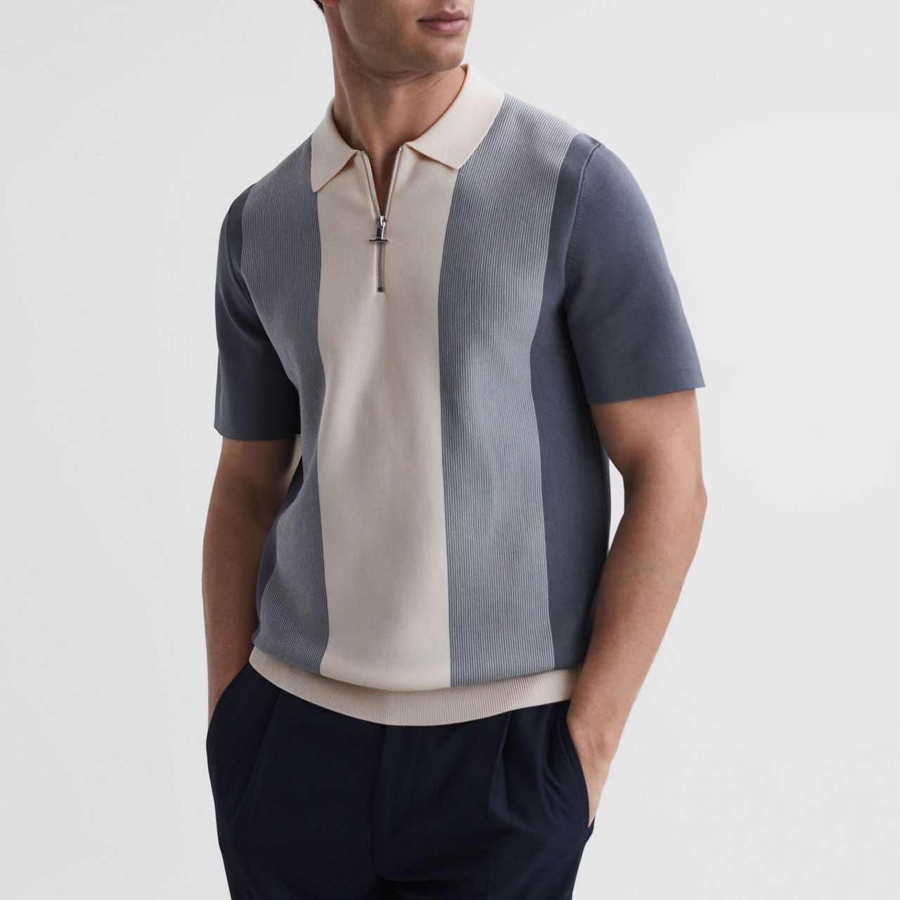 Milton Colour Block Polo Shirt