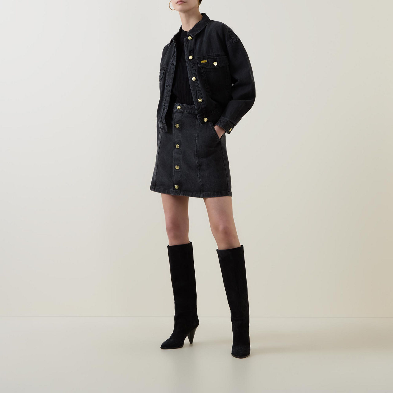 BARBOUR INTERNATIONAL Lorimer Denim Skirt