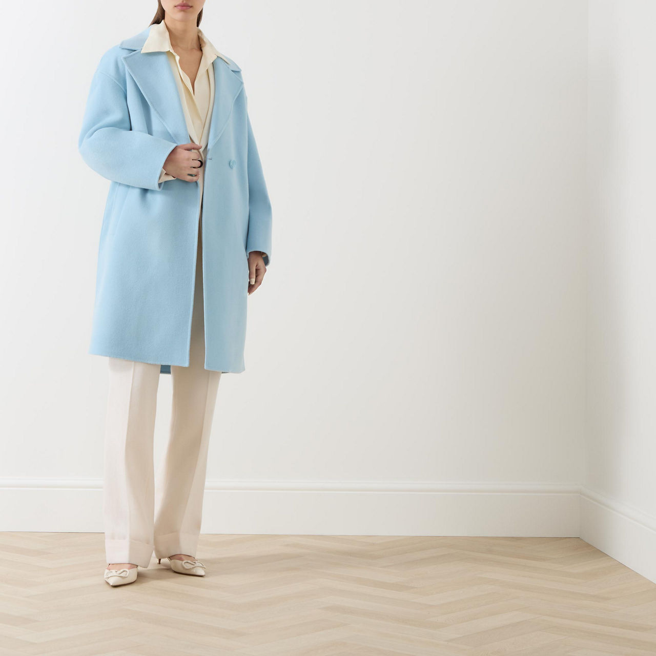 MARELLA Nandina Double-Breasted Wool Coat