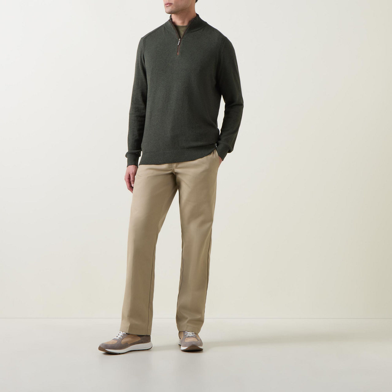 Troyer Half-Zip Knit Sweater