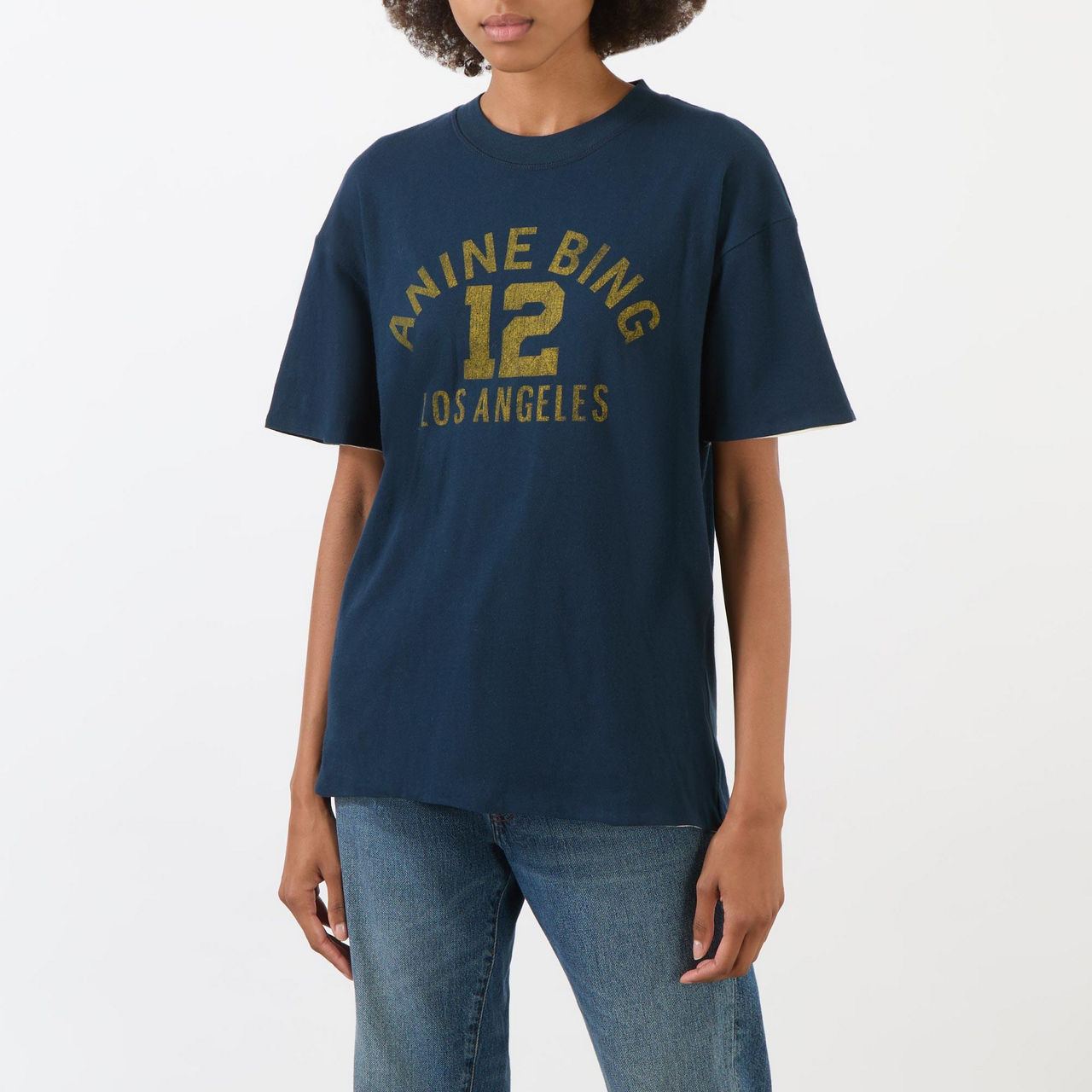 ANINE BING Toni Reversible Logo T-Shirt