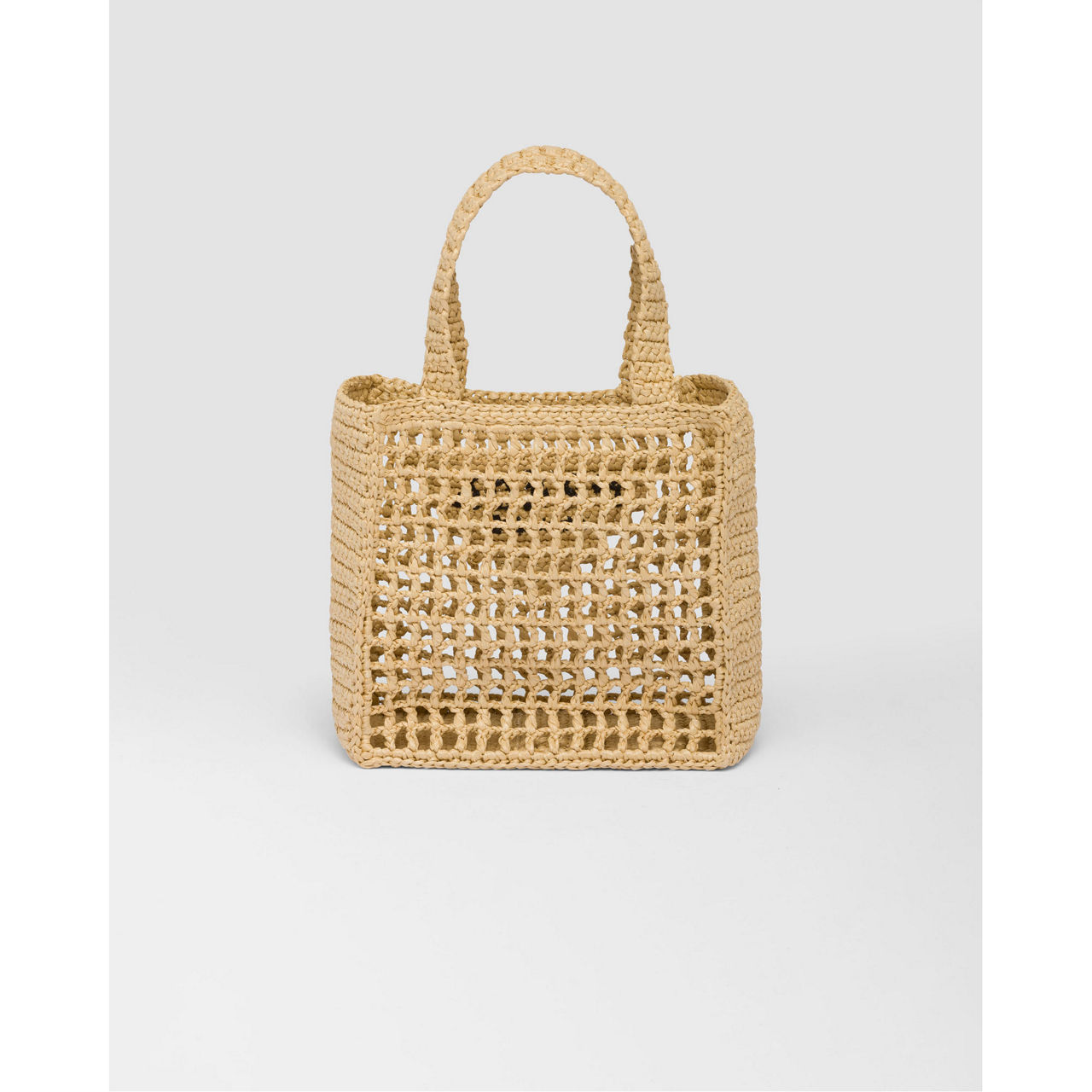 PRADA Small Raffia Tote Bag