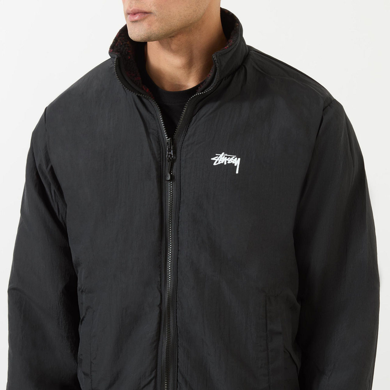 STUSSY Sherpa Panelled Jacket