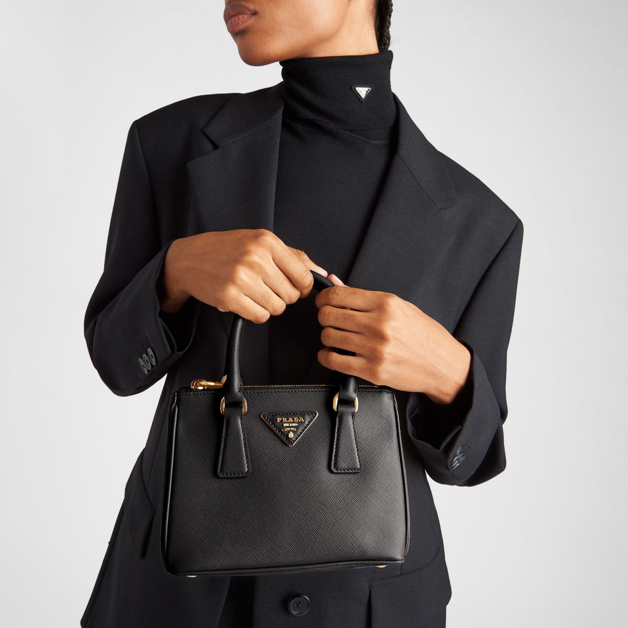 PRADA Mini Galleria Saffiano Leather Tote