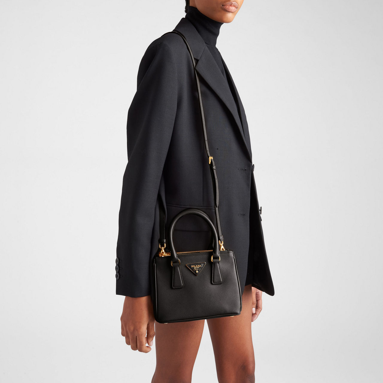 PRADA Mini Galleria Saffiano Leather Tote