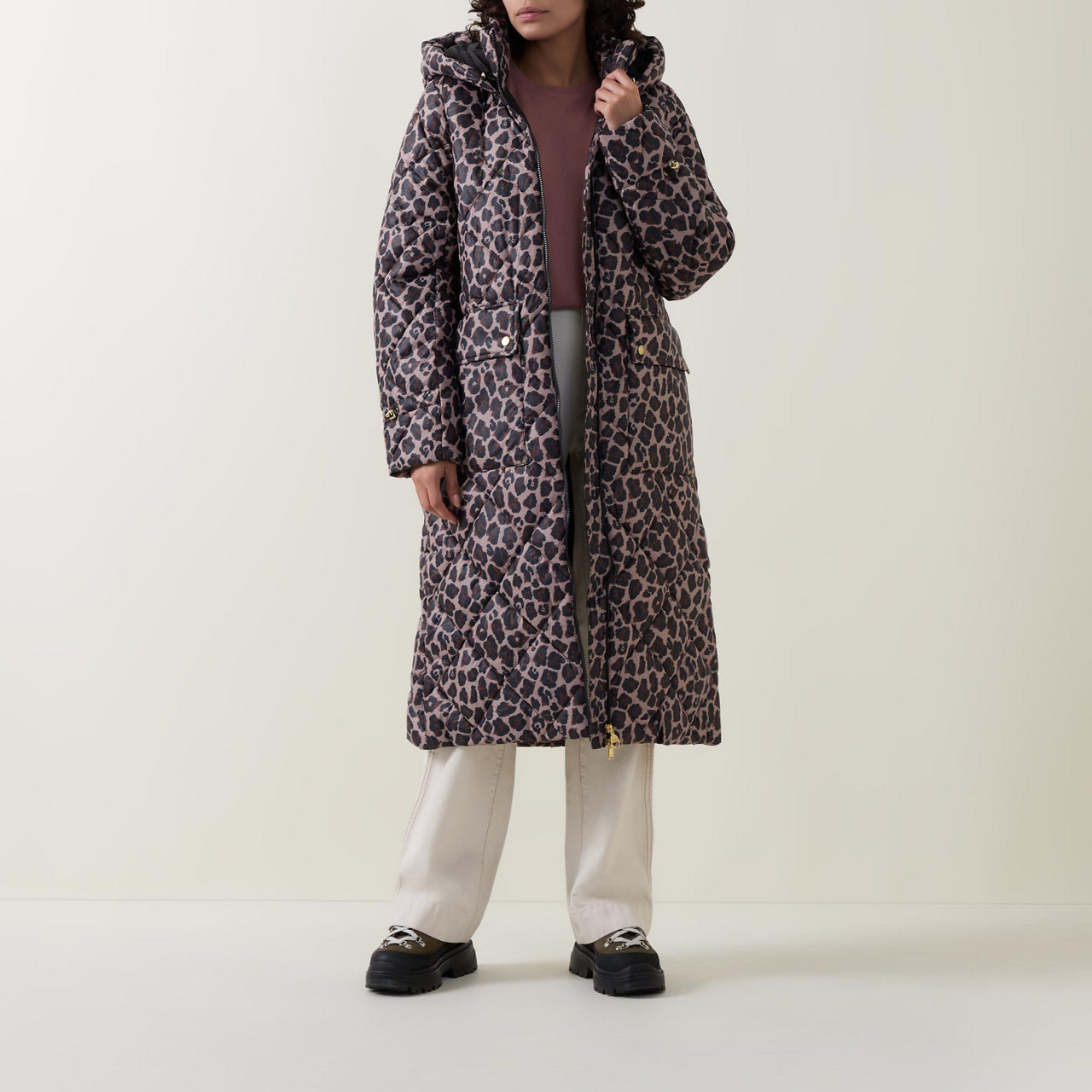 BARBOUR INTERNATIONAL Boulevard Leopard Quilted Jacket