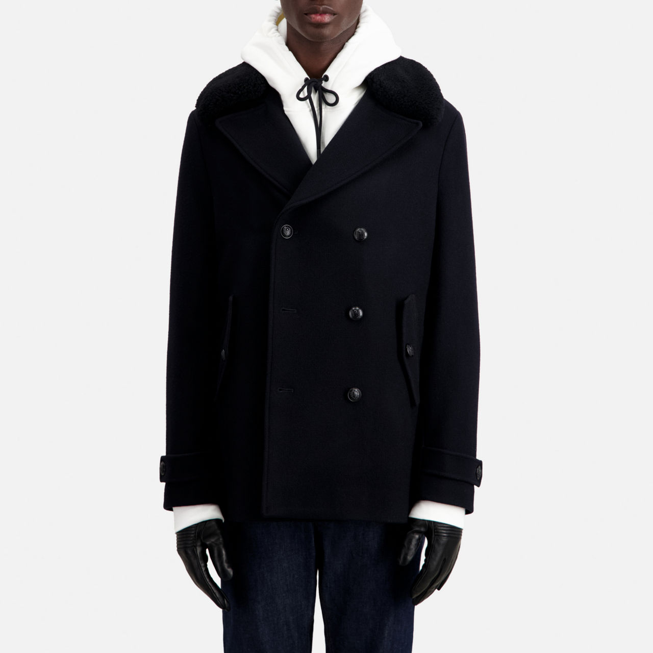 THE KOOPLES Double-Breasted Peacoat