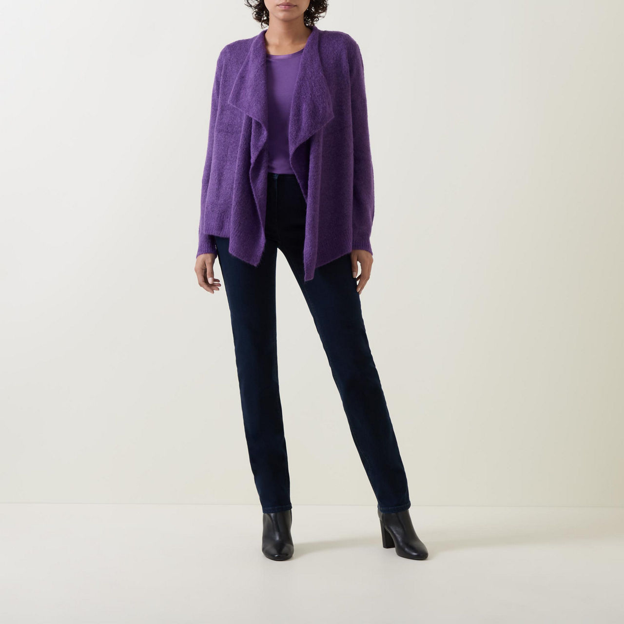 Draped Front Cardigan