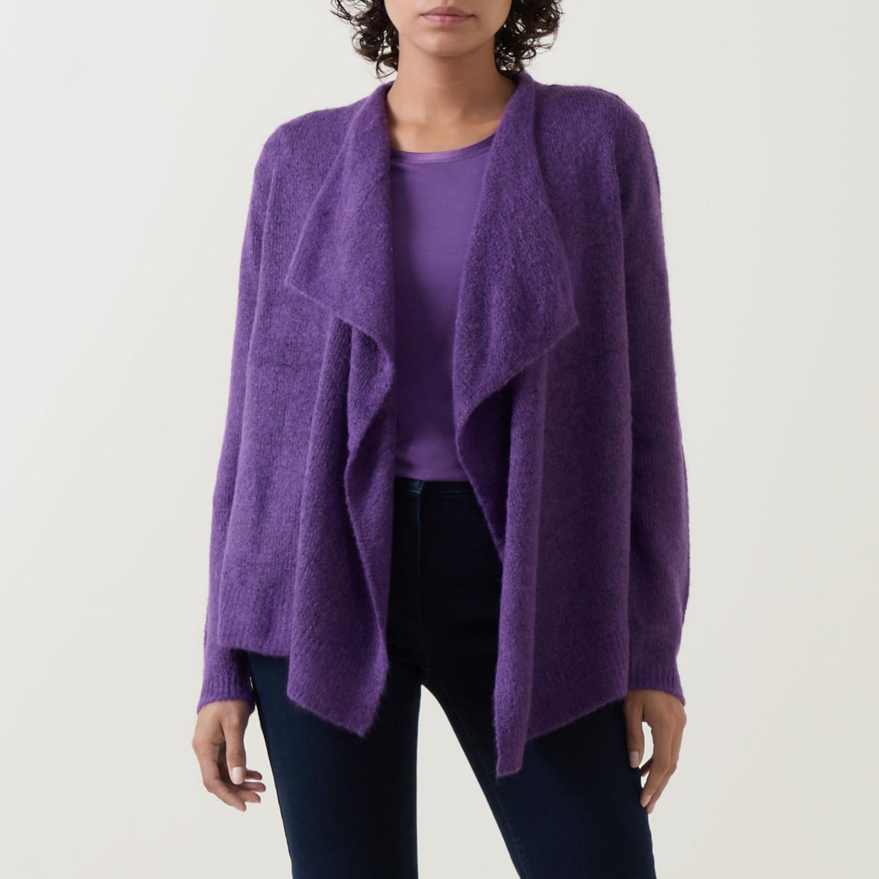 Draped Front Cardigan