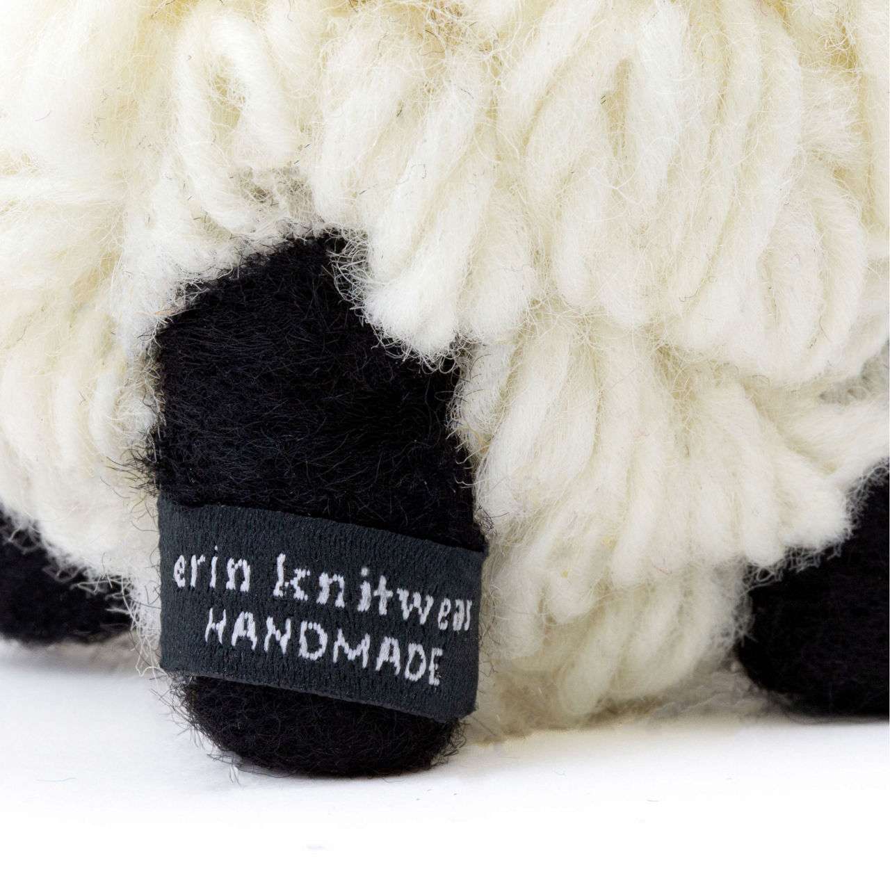 ERIN KNITWEAR Medium Knitted Sheep with Green Flat Cap