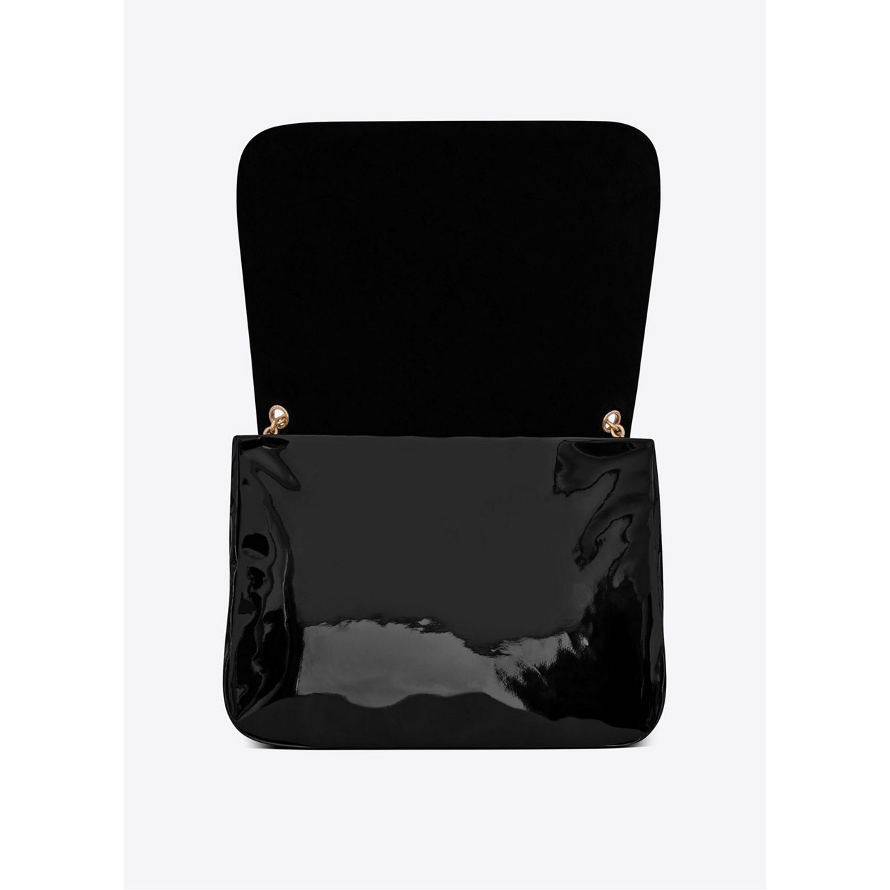 SAINT LAURENT Jamie Carré 4.3 Rive Gauche Large Patent Leather Chain Bag