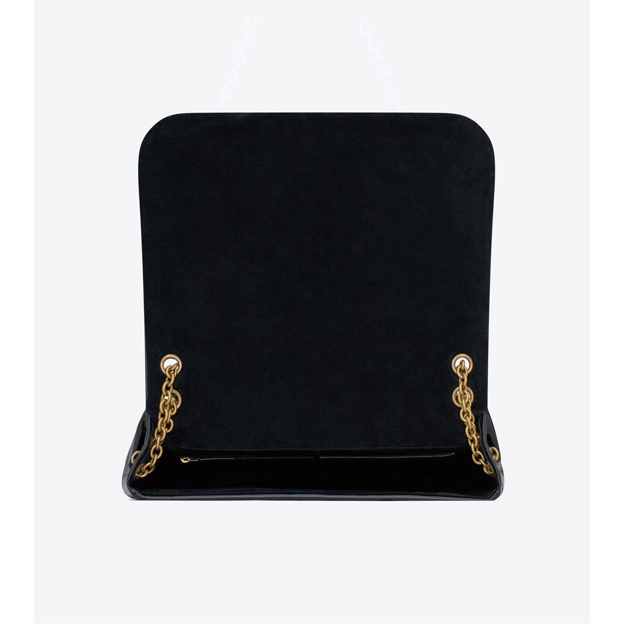 SAINT LAURENT Jamie Carré 4.3 Rive Gauche Large Patent Leather Chain Bag