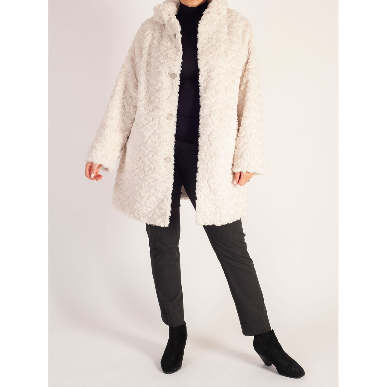 Faux Fur Shearling Reversible Coat