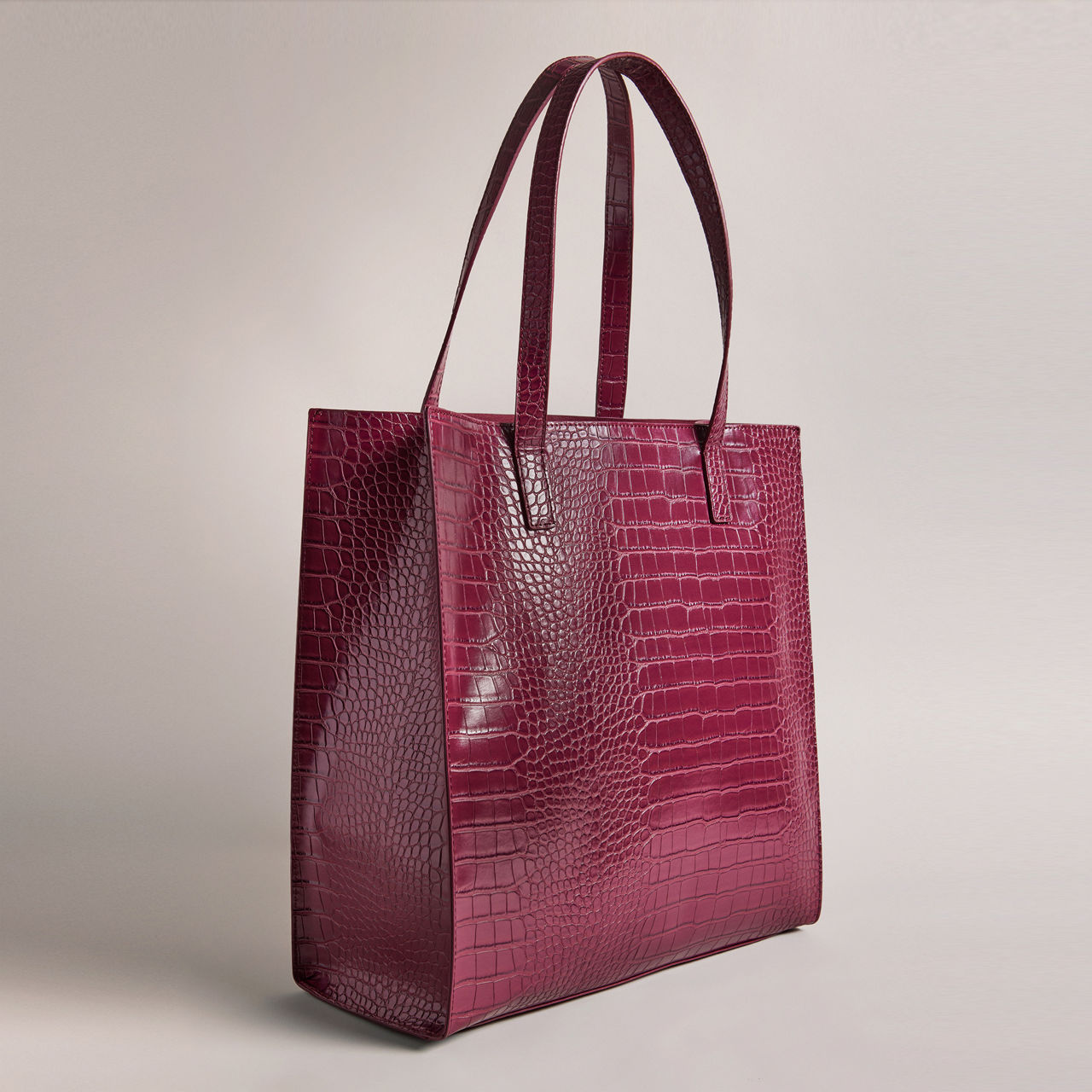 TED BAKER Croccon Croc Detail Large Icon Tote