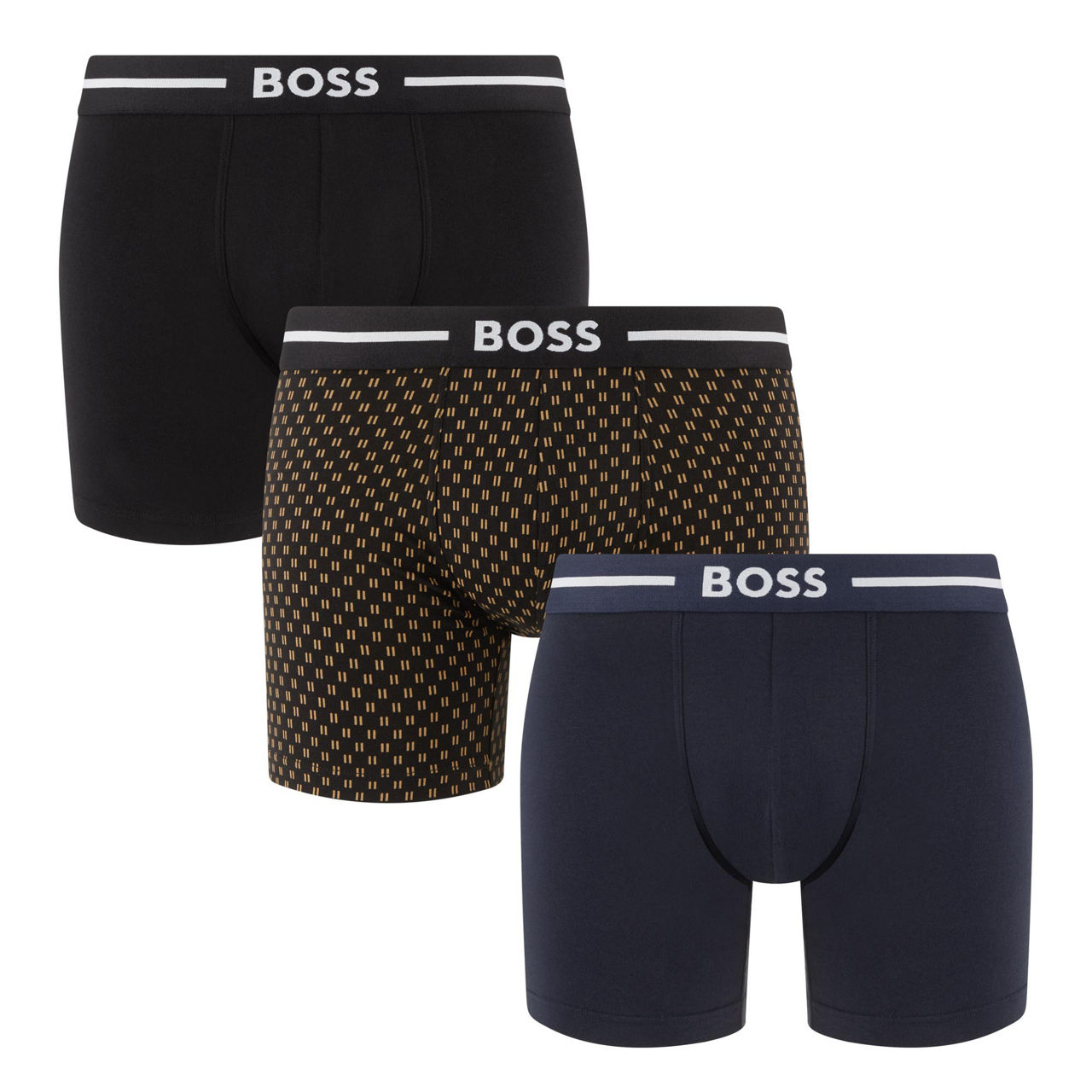 BOSS Three-Pack Bold Logo Boxers