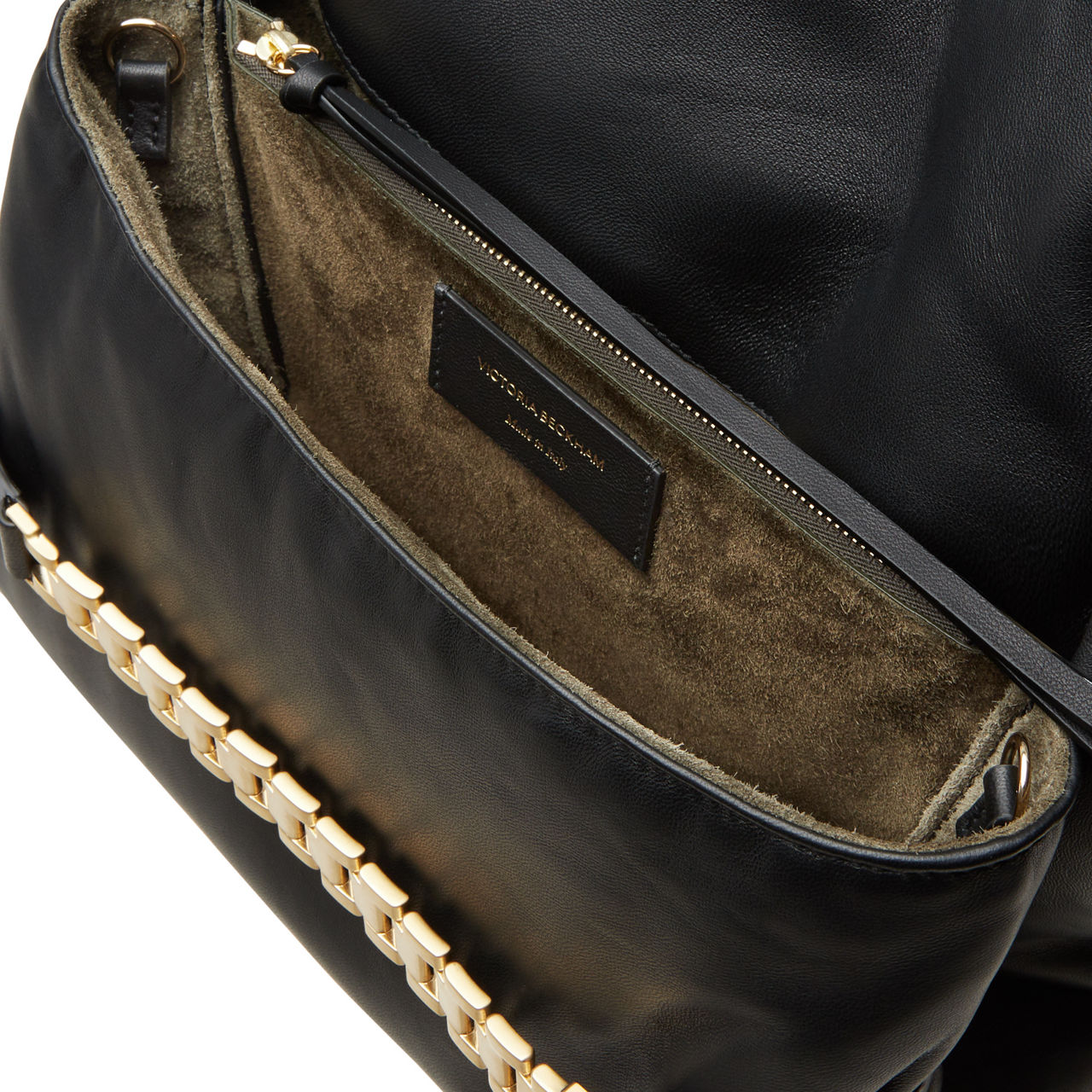 VICTORIA BECKHAM Chain Strap Puffy Pouch