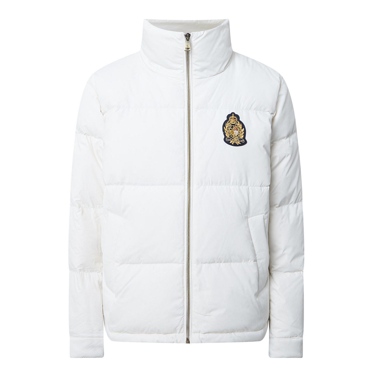 LAUREN Logo Crest Down Coat