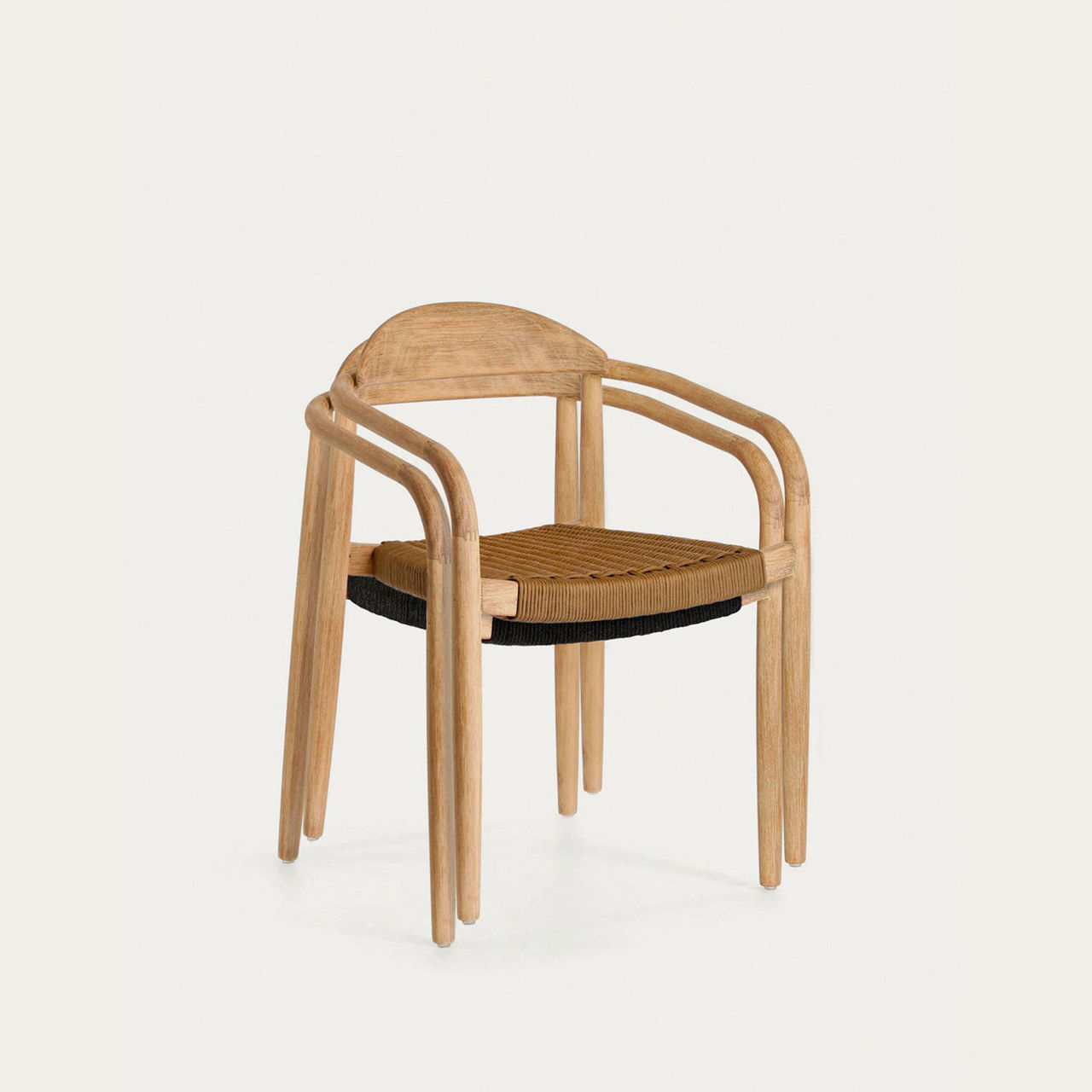 Nina Chair Acacia Wood with Beige Rope Seat